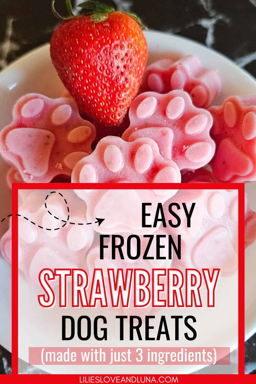 Homemade Strawberry Ice Cream for Dogs - Lilies, Love, and Luna