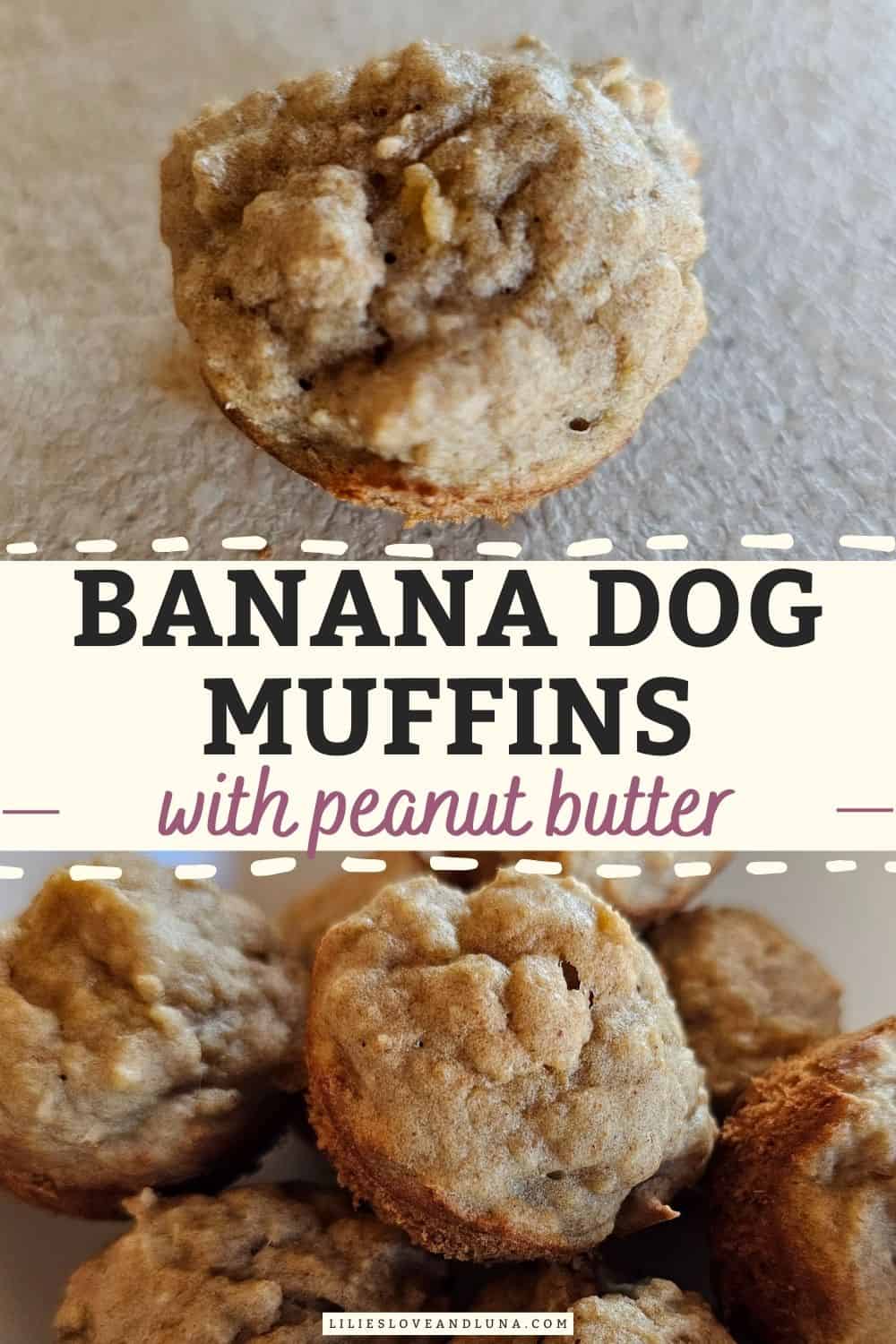 Easy Homemade Banana Dog Muffins - Lilies, Love, and Luna